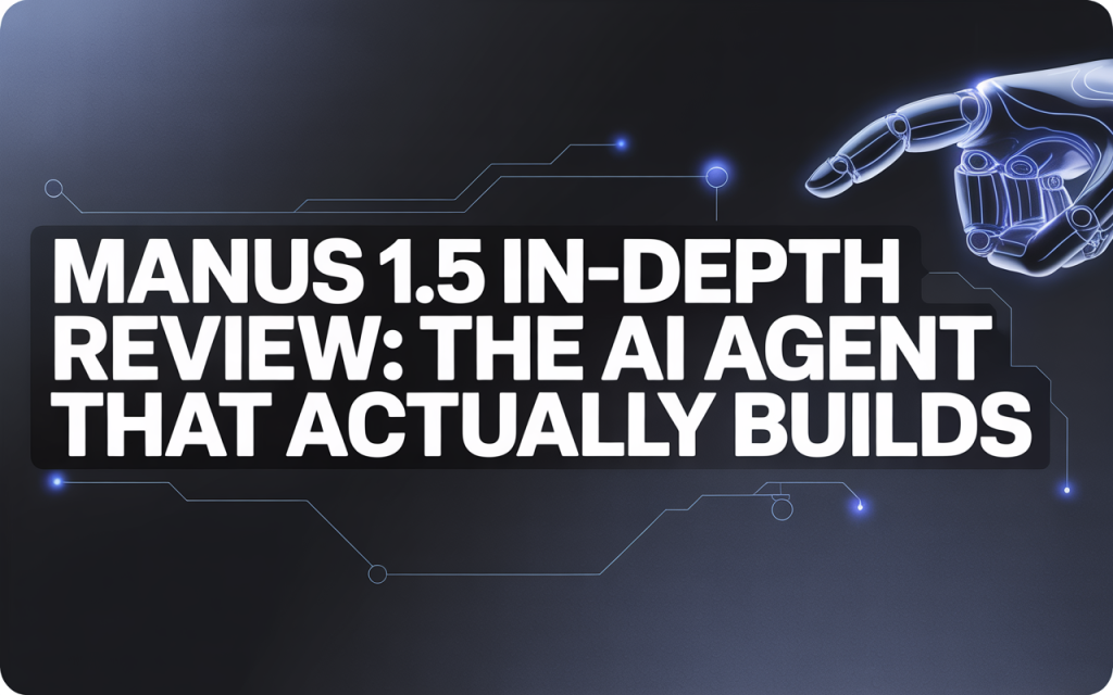 Manus 1.5 In-Depth Review: The AI Agent That Actually Builds - CrePal Content Center