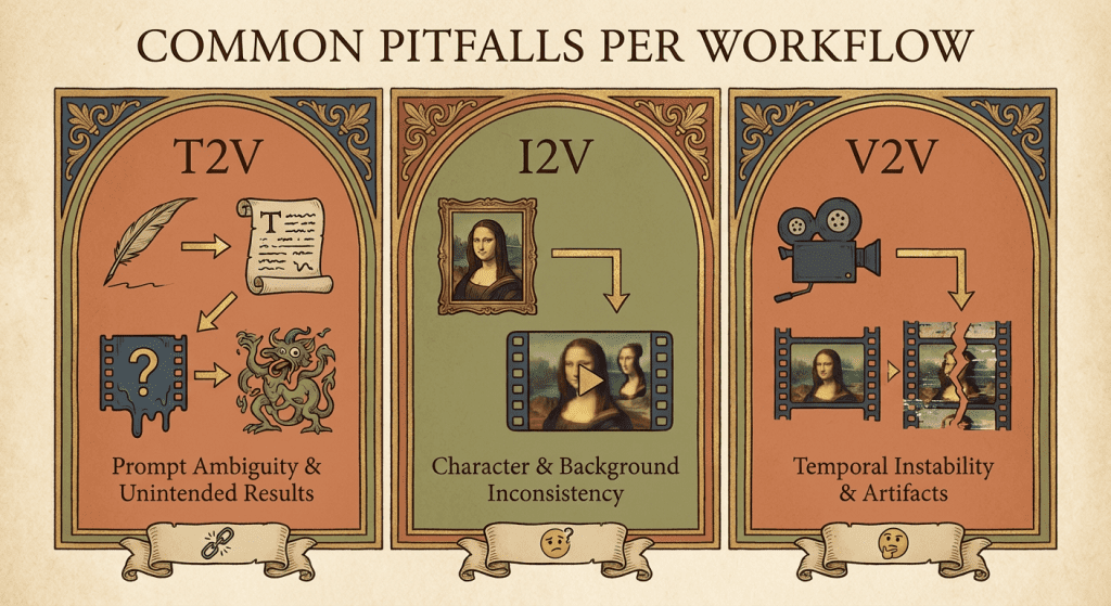 LTX-2 Workflows in ComfyUI Explained (T2V vs I2V vs V2V) - CrePal ...