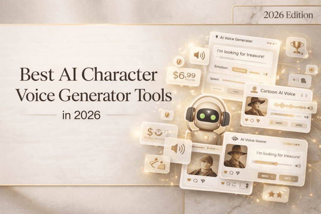 Best AI Character Voice Generator Tools in 2026 - CrePal Content Center