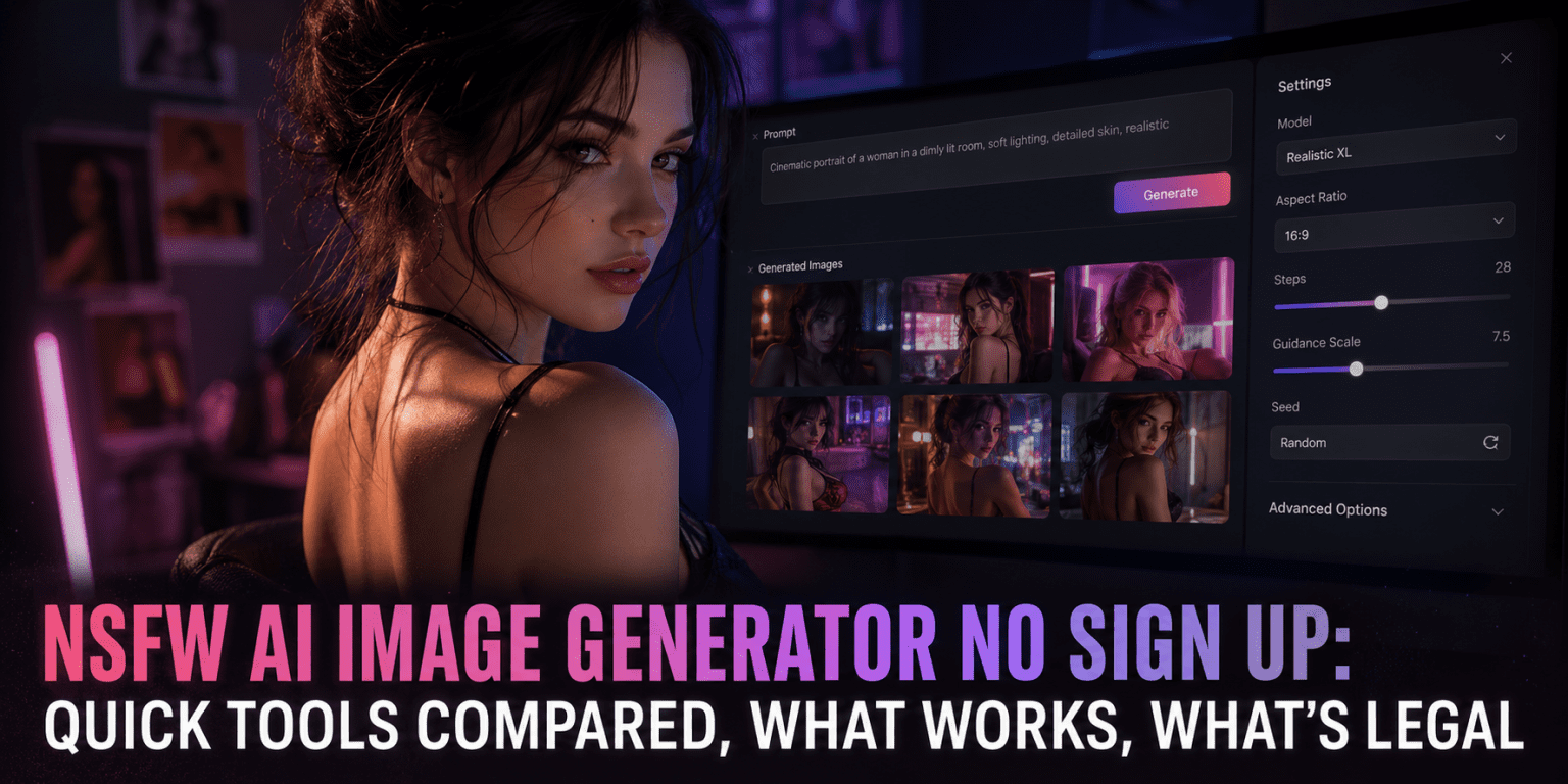 NSFW AI Image Generator No Sign Up: Quick Tools - CrePal Content Center